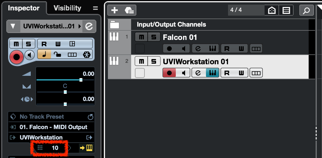 Falcon: Using MIDI Output – UVI Support